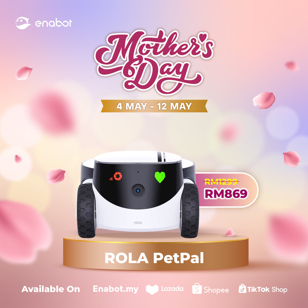 Enabot Rola PetPal - Robot for Cats and Dogs – Enabot Malaysia