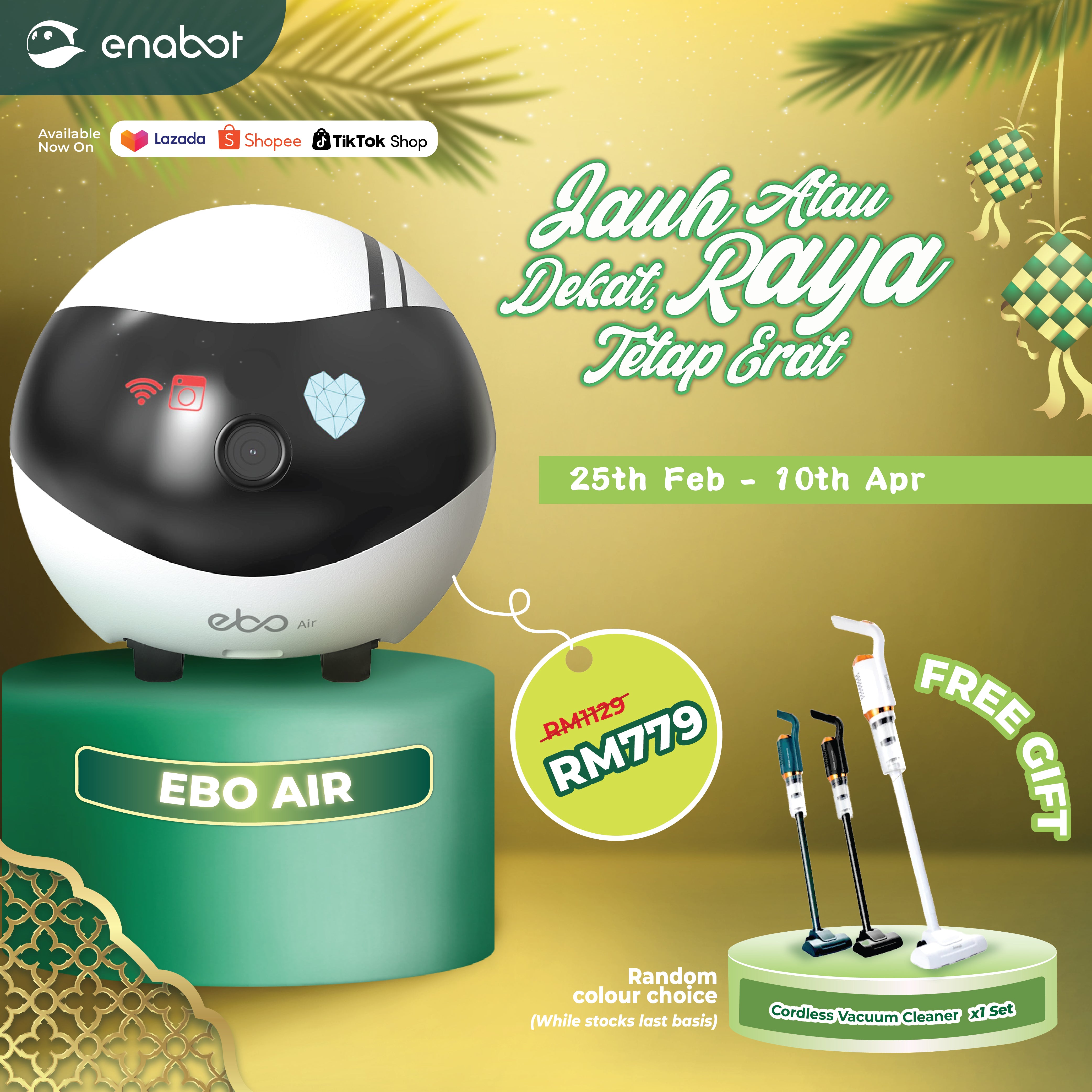 Enabot EBO Air Smart Home Moving Robot – Enabot Malaysia
