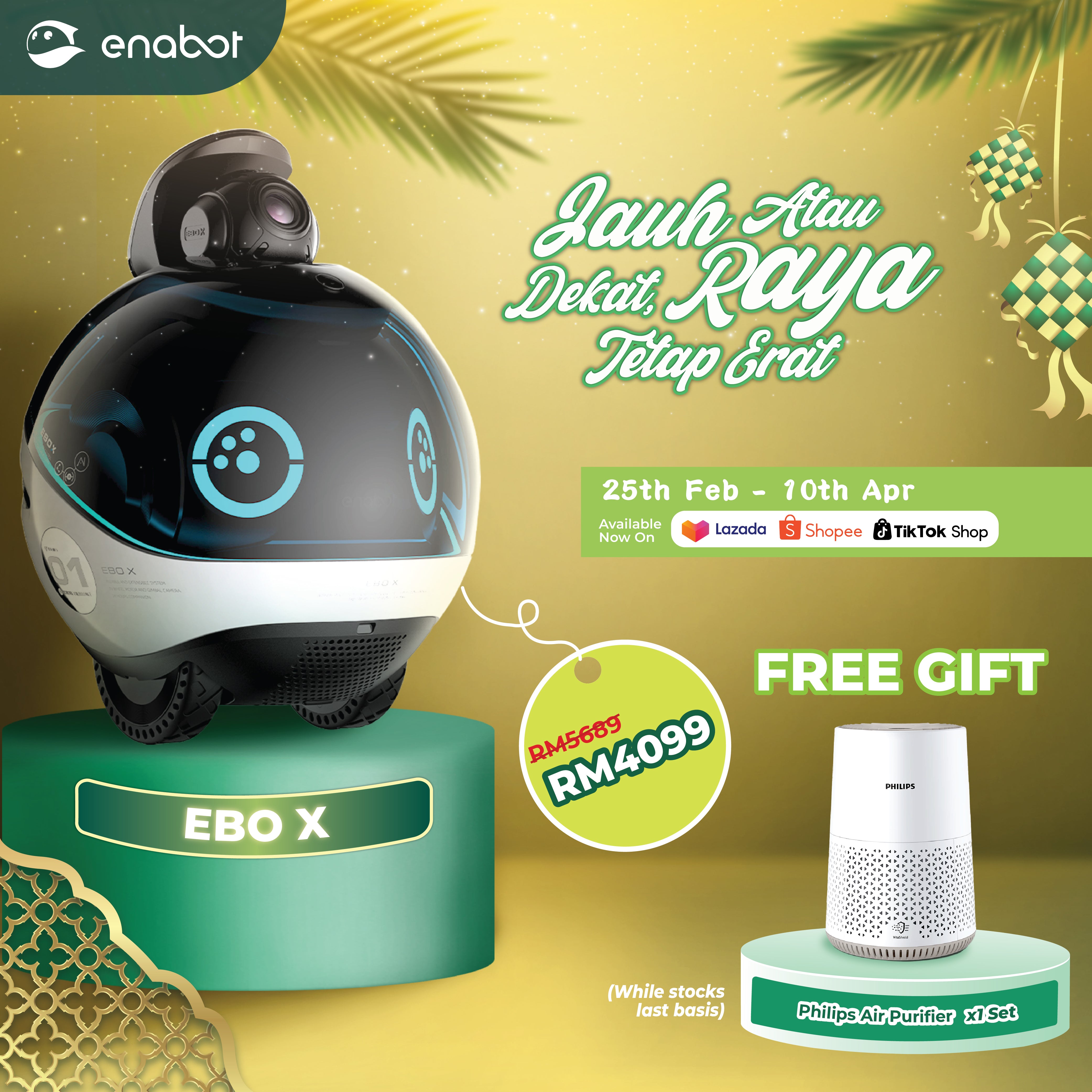EBO X family robot companion – Enabot Malaysia